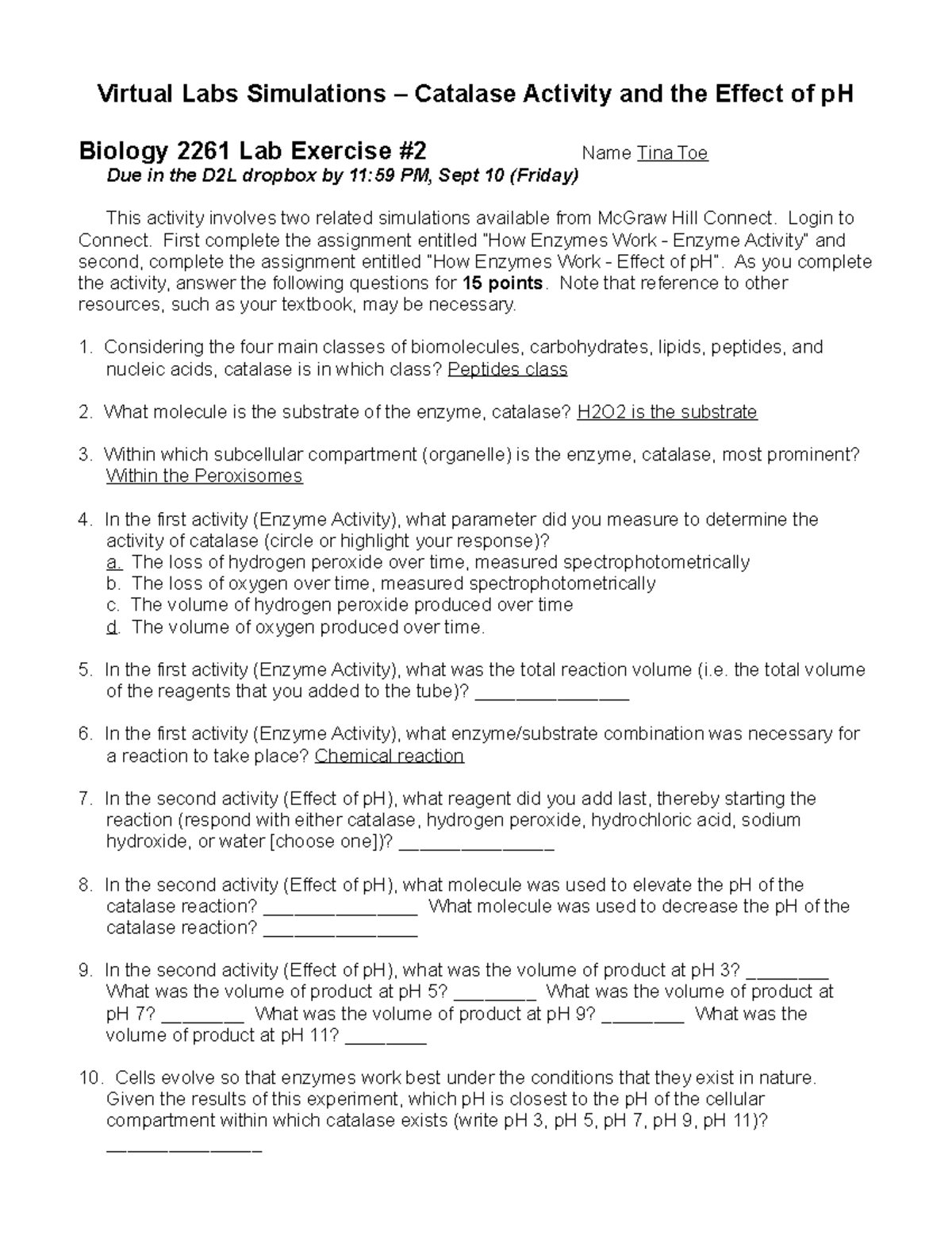 Lab#2 Virtual Labs Assignment - Enzymes - Virtual Labs Simulations ...