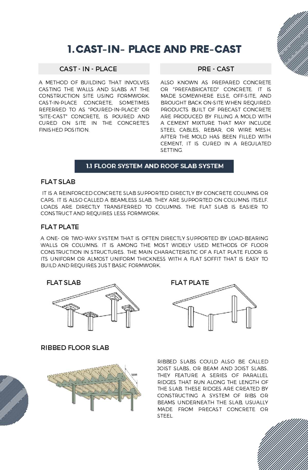 BU&BT-DES - Alternative Building Construction - 1 FLOOR SYSTEM AND ROOF ...