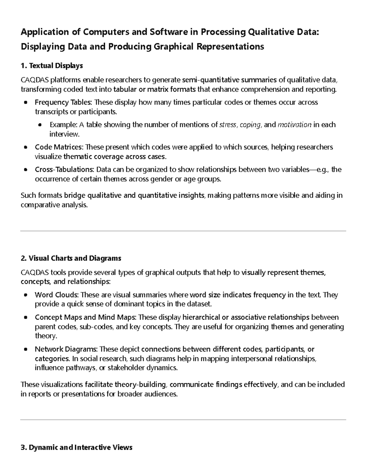 Caqdas Tools For Qualitative Data Analysis Graphical Representations 0489
