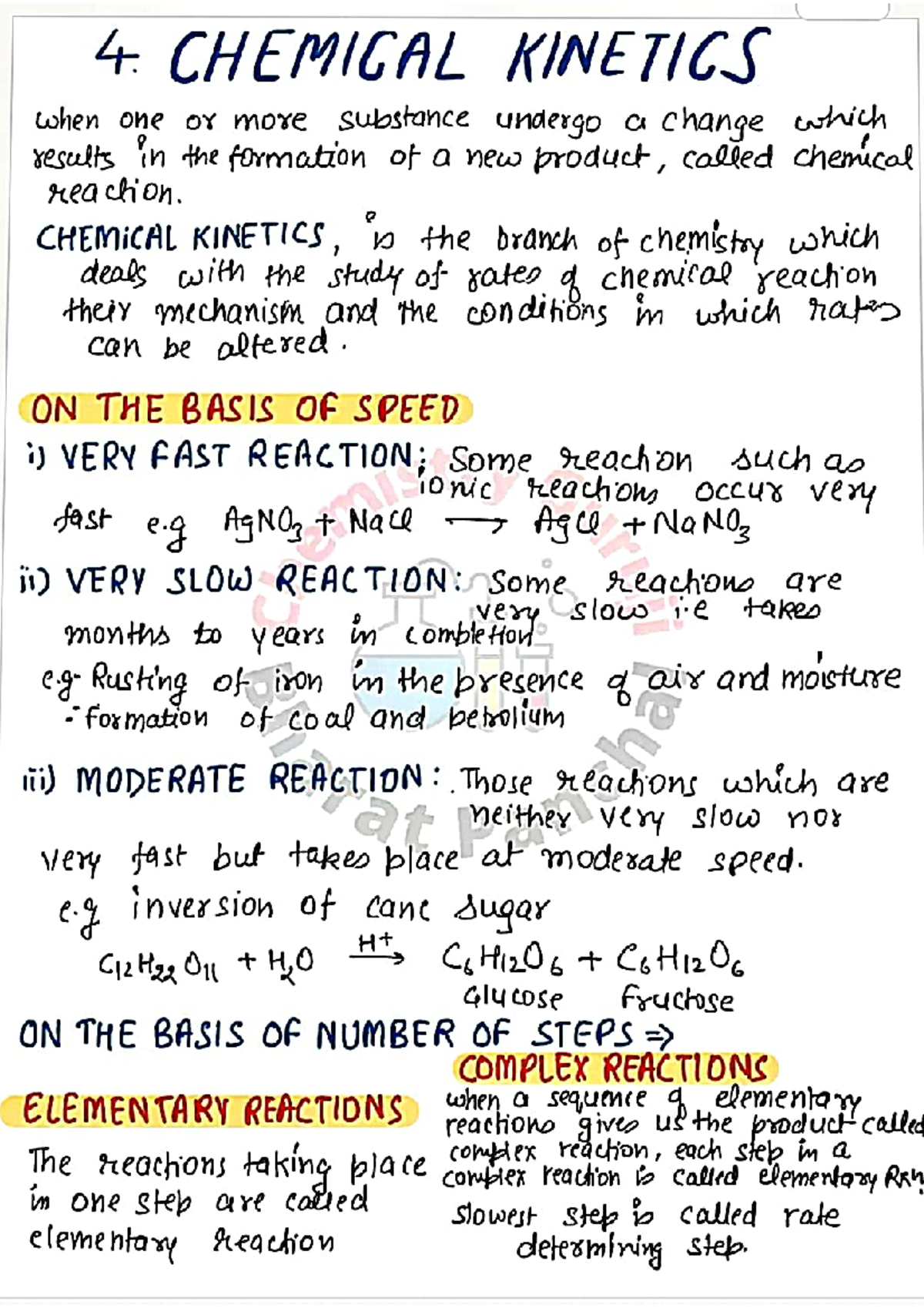 4. CHEMICAL KINETICS: Understanding Reaction Rates and Factors - Studocu