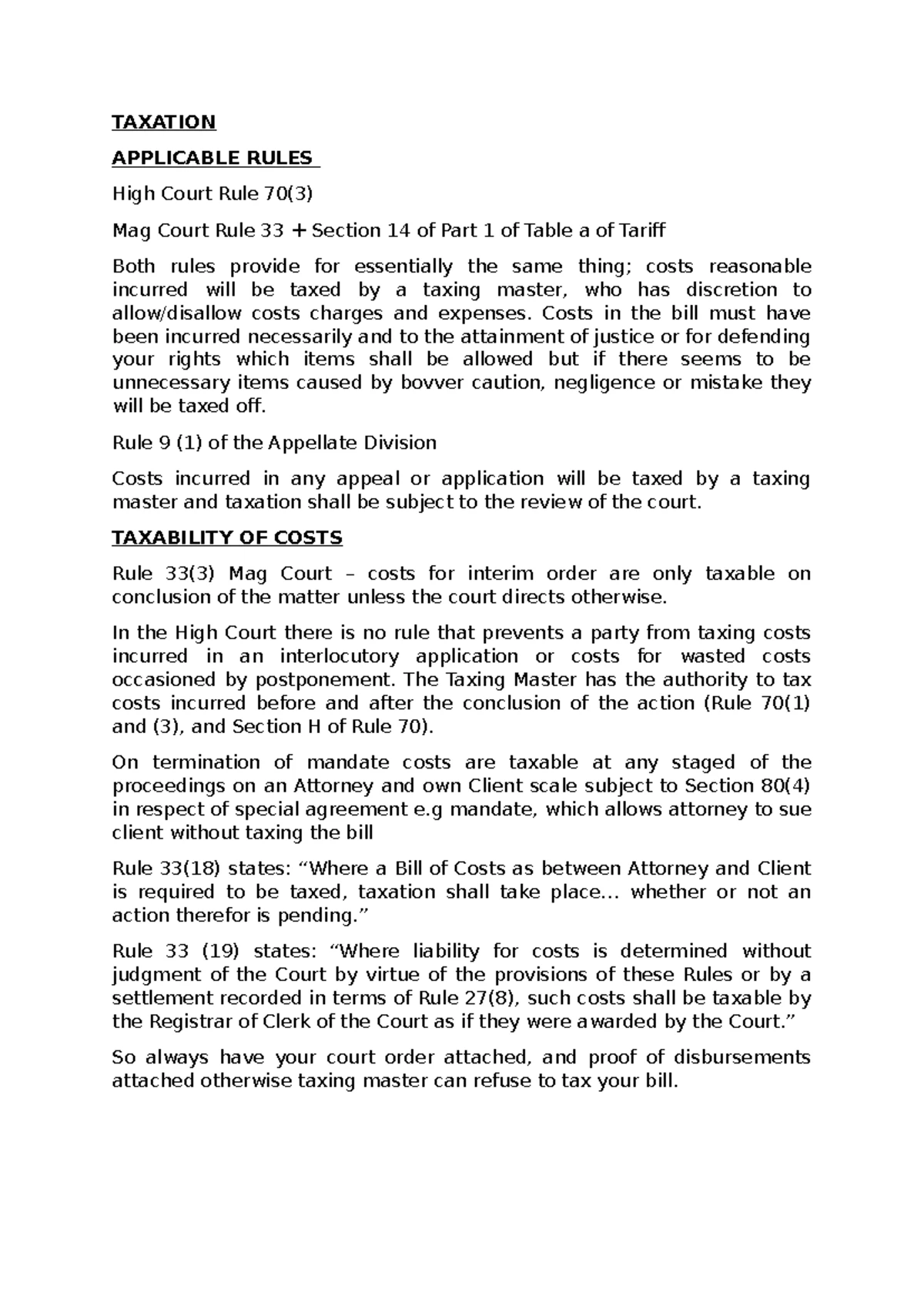 Example of Provisional Sentence Summons - Case No: __________ - Studocu