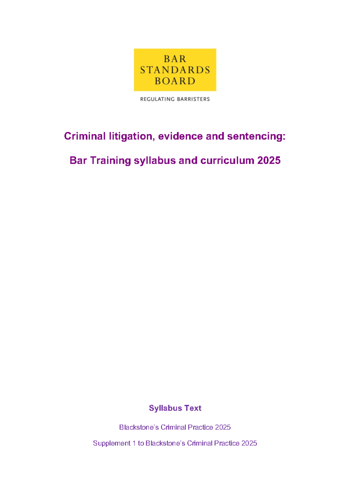 Criminal Litigation Syllabus and Curriculum Overview 2025 - Studocu