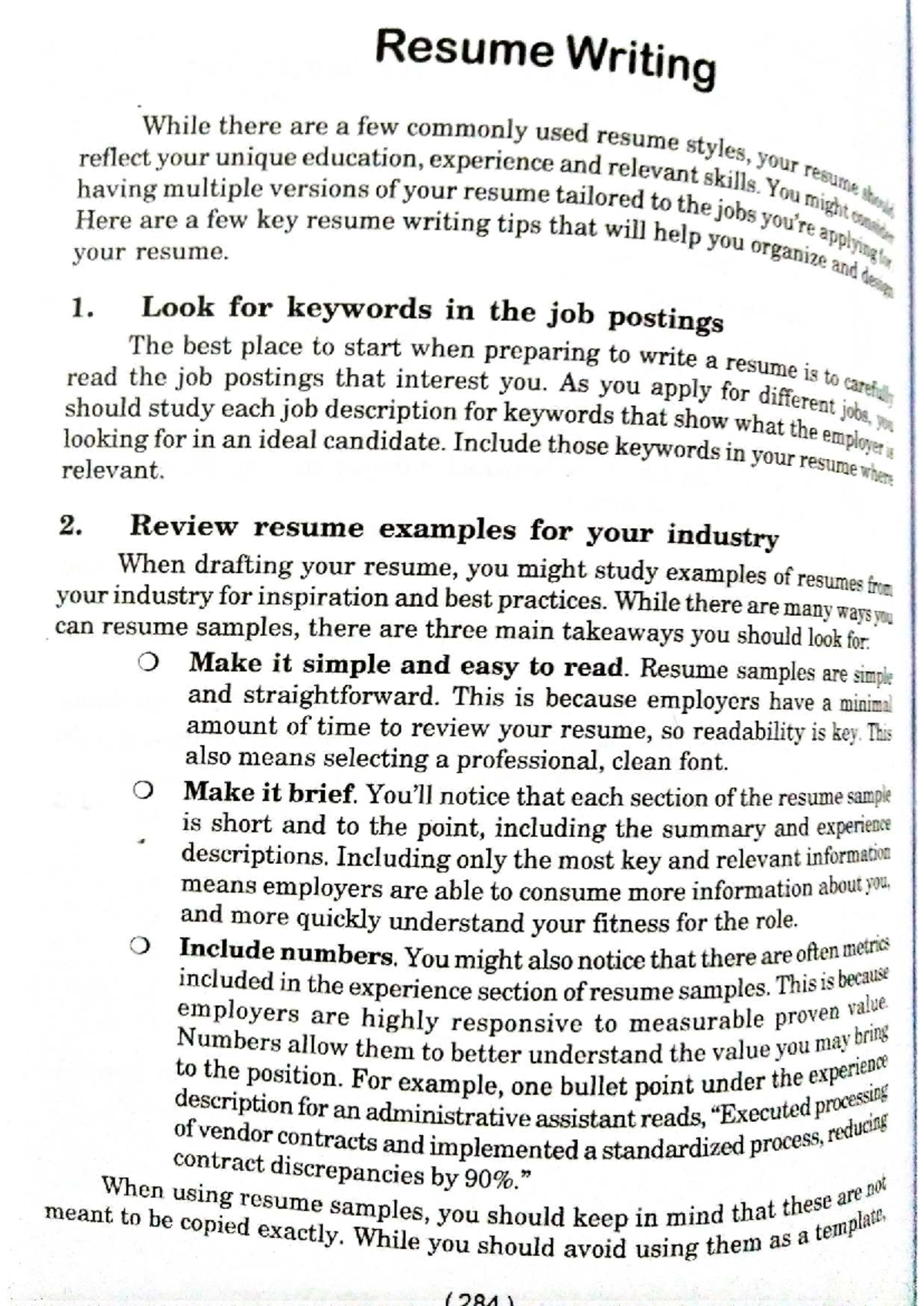 Resume Writing Tips and Examples for Students - Studocu