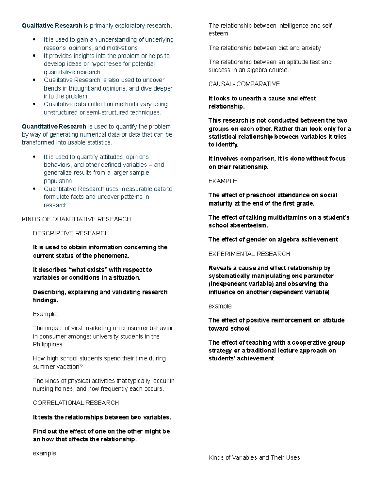 Module 2-Importance of Quantitative Research across - Practical ...