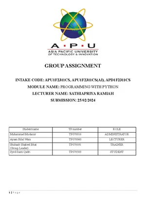 PYP Group Assignment: Restaurant Management System Development - Studocu