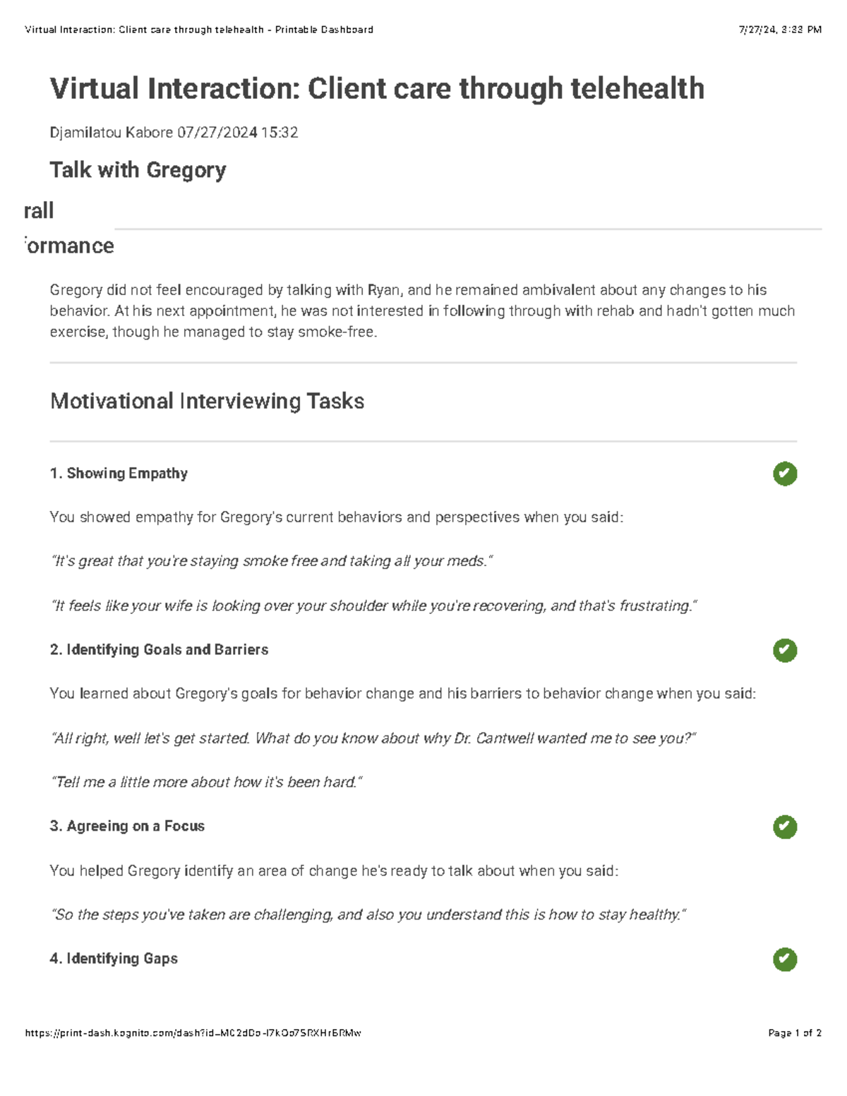 Telehealth Client Care Strategies - Virtual Interaction - Printable ...