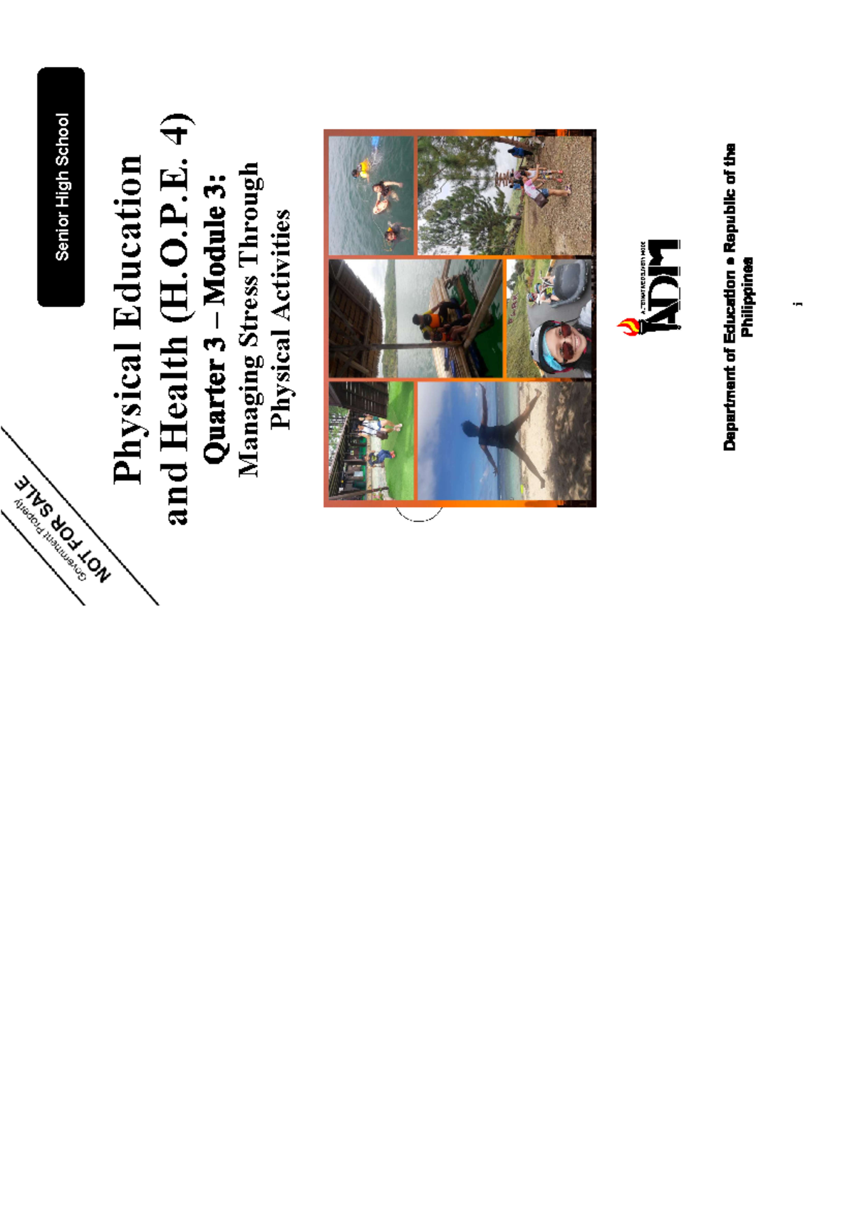 Physical Education - Quarter 3 Module 3 - Physical Education and Health ...