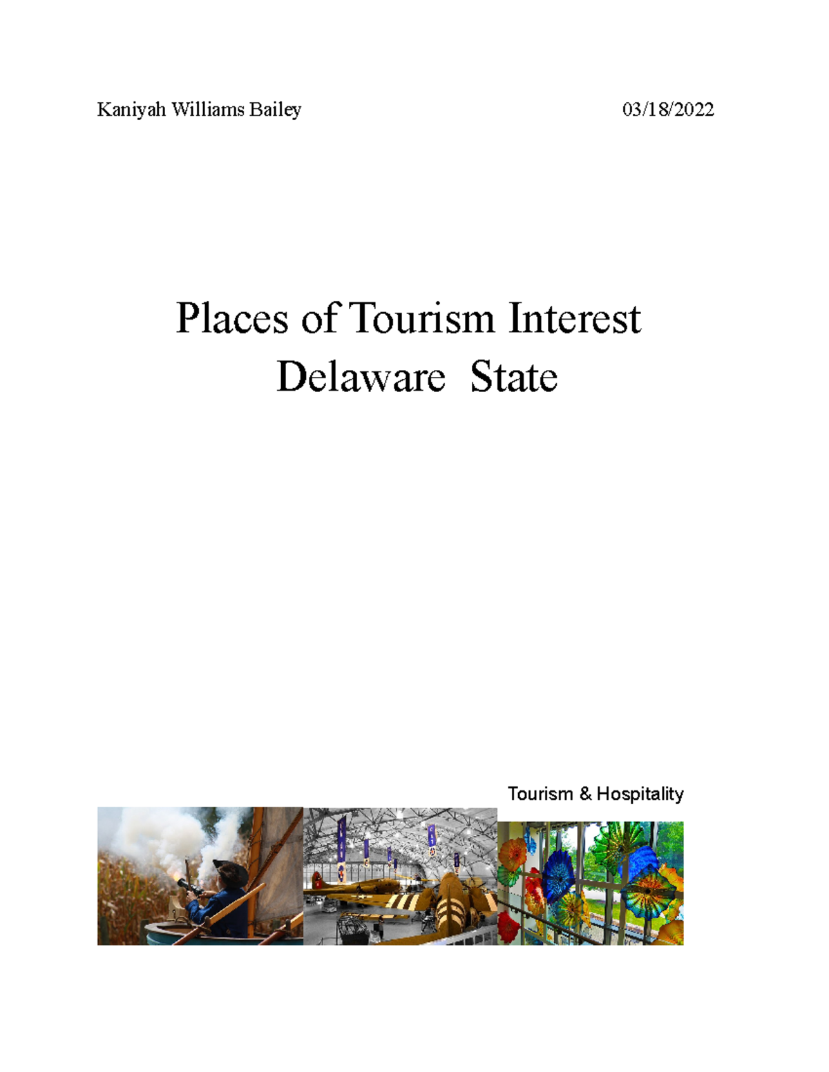 Tourism Attractions in Delaware: An Intro to Tourism Insights - Studocu