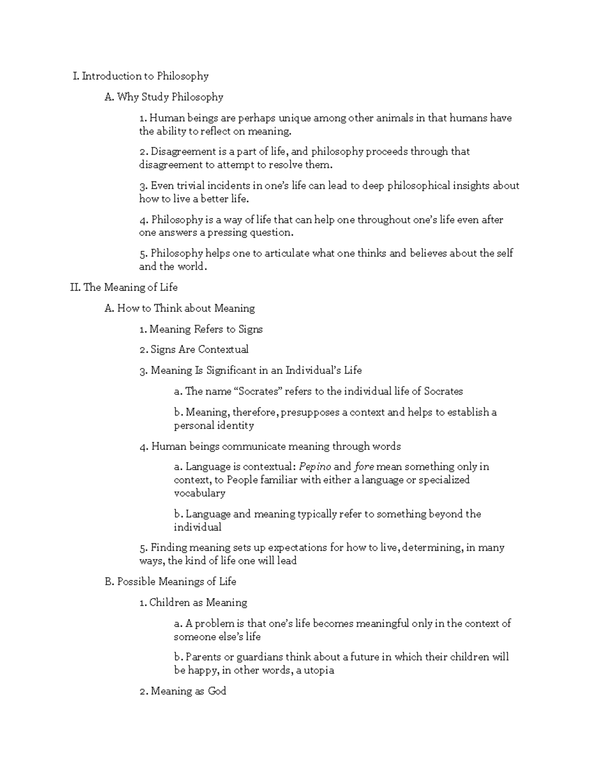 Philosophical Concepts: Epistemology, Existence of God & Reality (PHIL ...