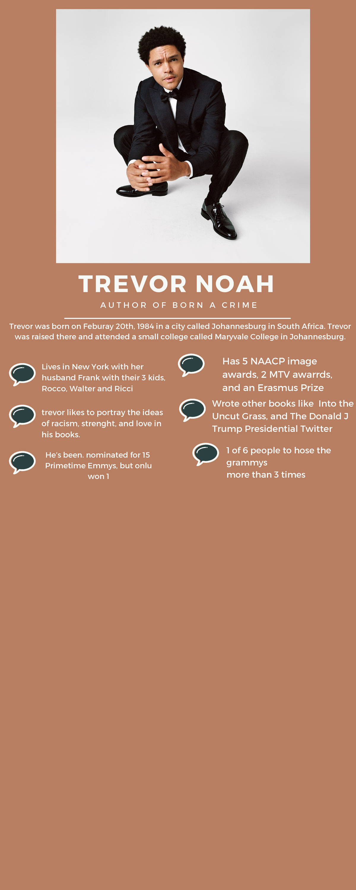 Biography - it just does - TREVOR NOAH A U T H O R O F B O R N A C R I ...