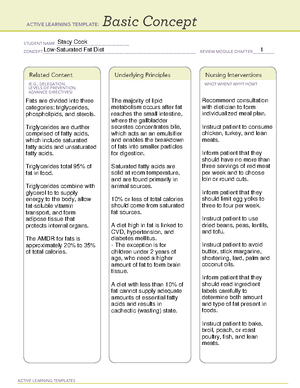 ATI Basic Concept Low Sodium diet - ACTIVE LEARNING TEMPLATES ...