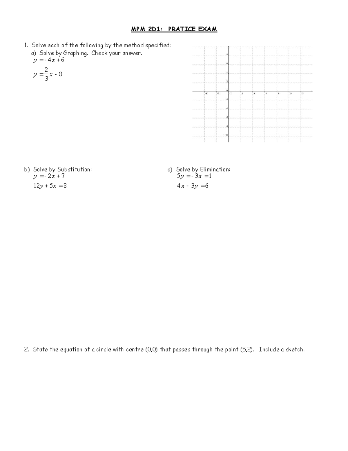 MPM 2D1: Practice Exam 1 Review Notes - Studocu