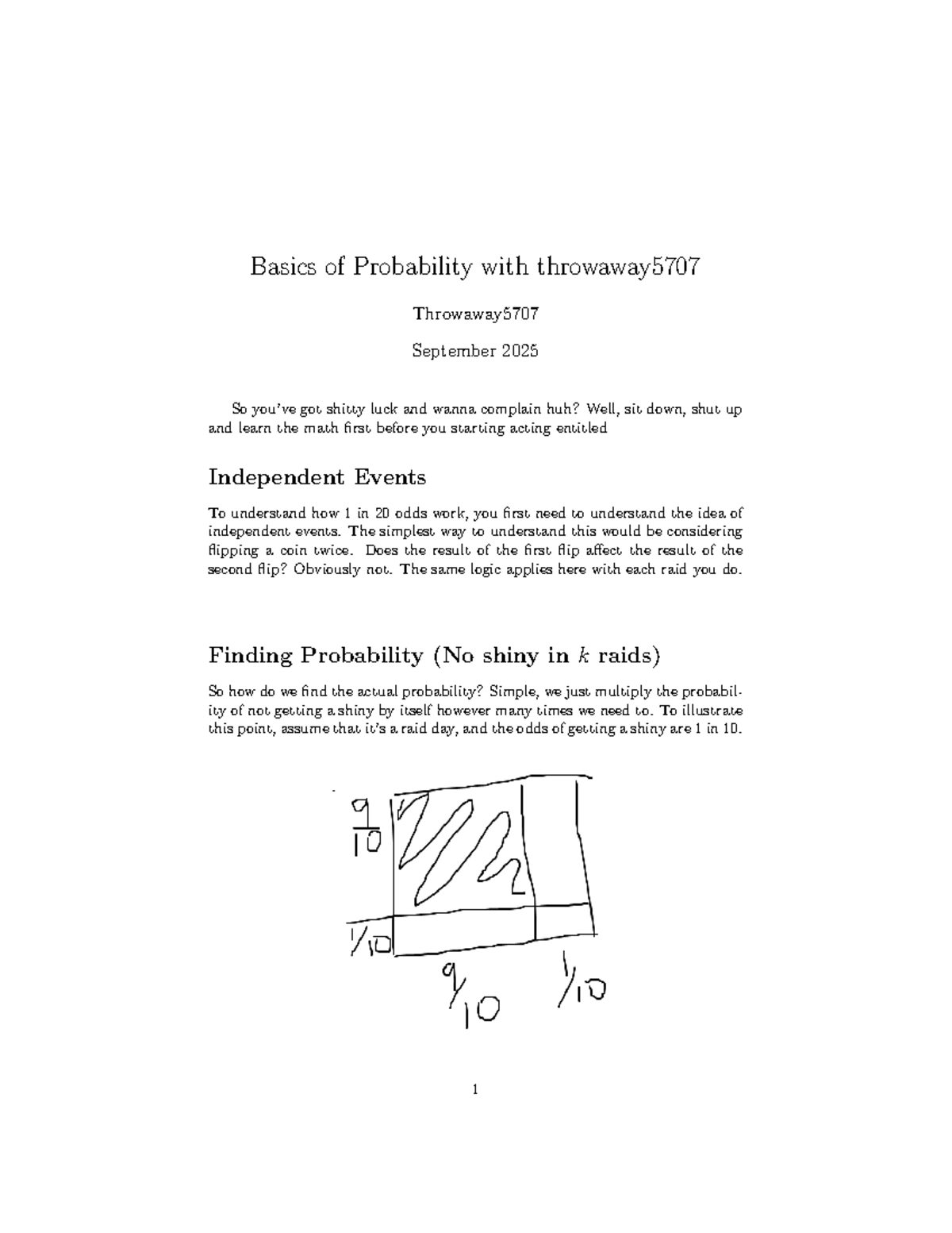 Basics of Probability: Independent Events & Odds Analysis (5707) - Studocu