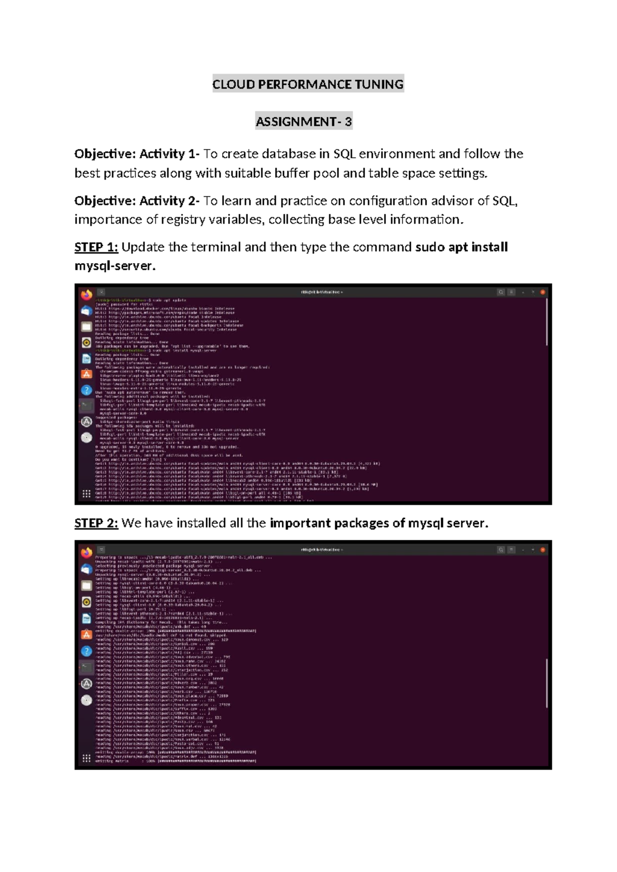 Cloud Performance Tuning lab 3 - CLOUD PERFORMANCE TUNING ASSIGNMENT- 3 ...