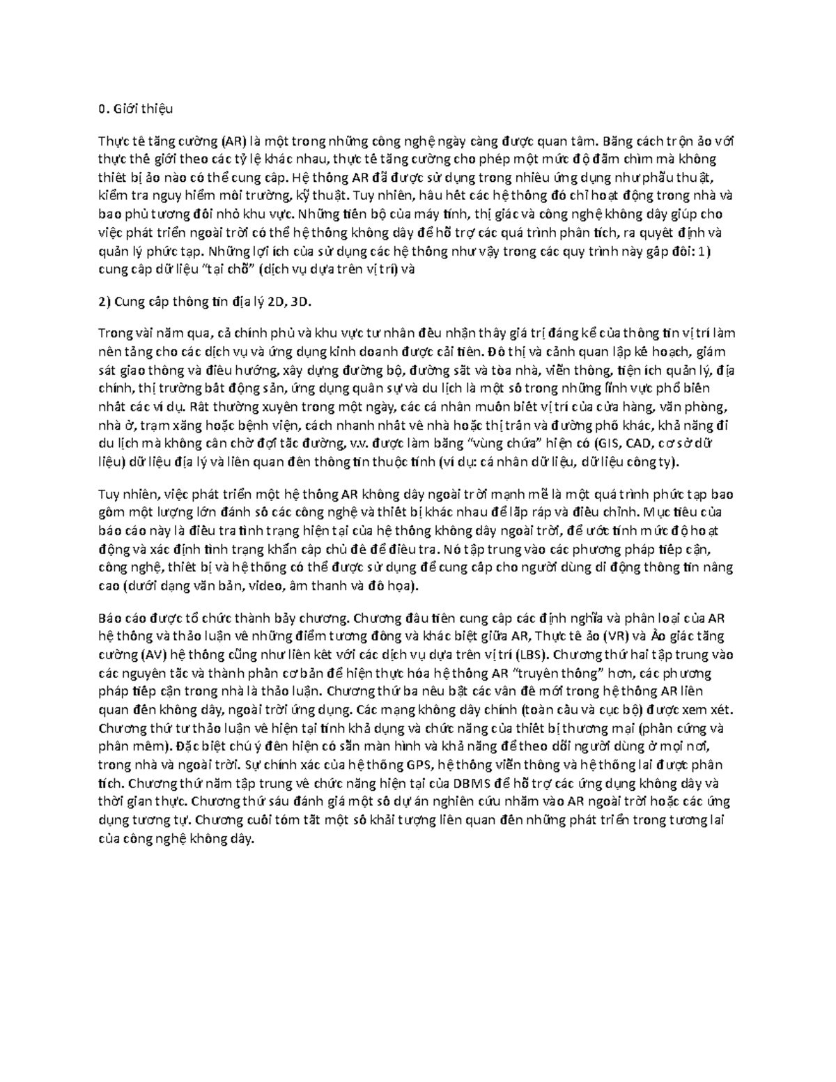 Cong nghe thực tế tăng cường - Gi i thi uớ ệ Th c tếế tăng c ng (AR) là ...