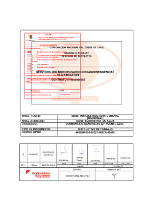 SIGO-P-003 REV06 - NORMATIVA DE CODELCO - Procedimiento: Gestión de ...