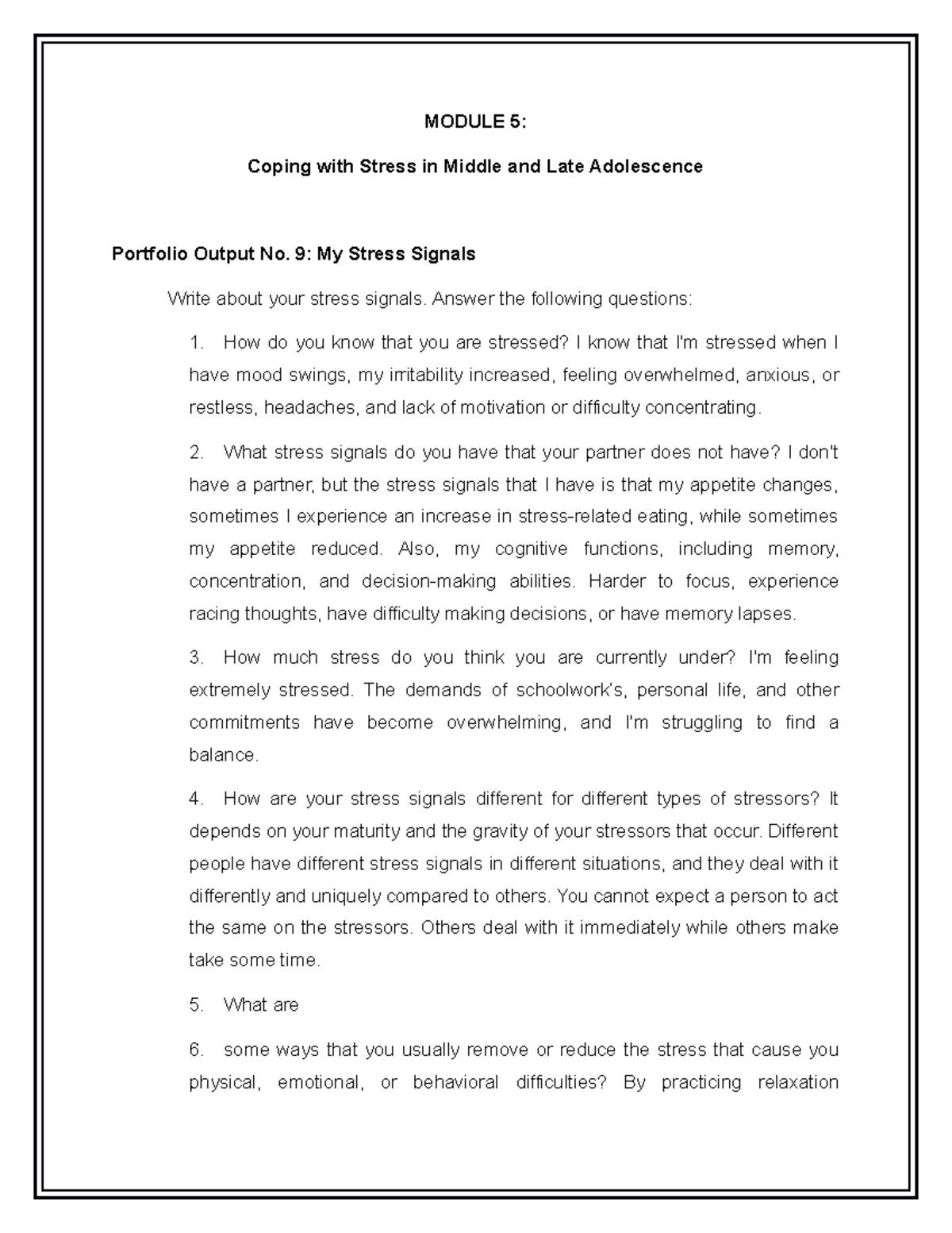 Perdev- Portfolio-11: Coping with Stress and Mental Well-Being Insights ...