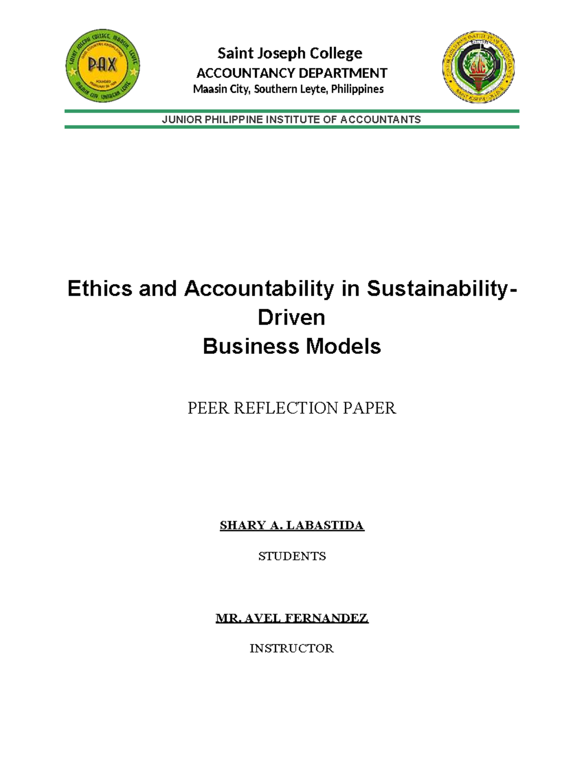 Ethics and Accountability in Sustainability: A Case Study Analysis ...