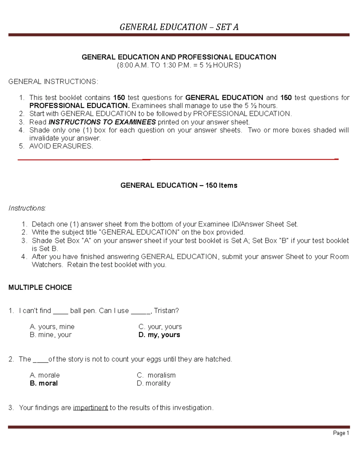 Grade 4 lp - Lesson plan draft - DETAILED LESSON PLAN IN ENGLISH GRADE – 4 QUARTER 1, WEEK 2 ...