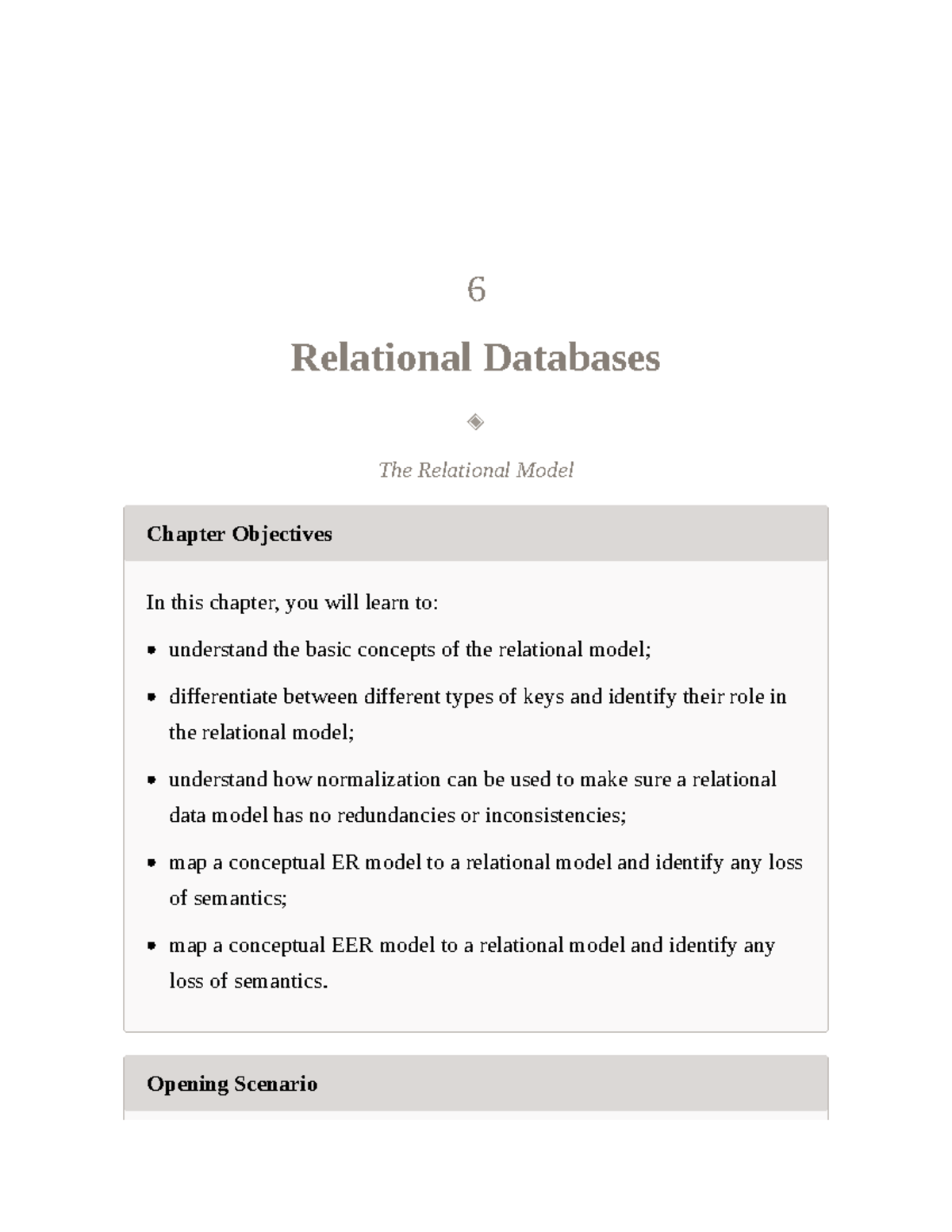 Chapter 6: The Relational Model in Databases - Studocu