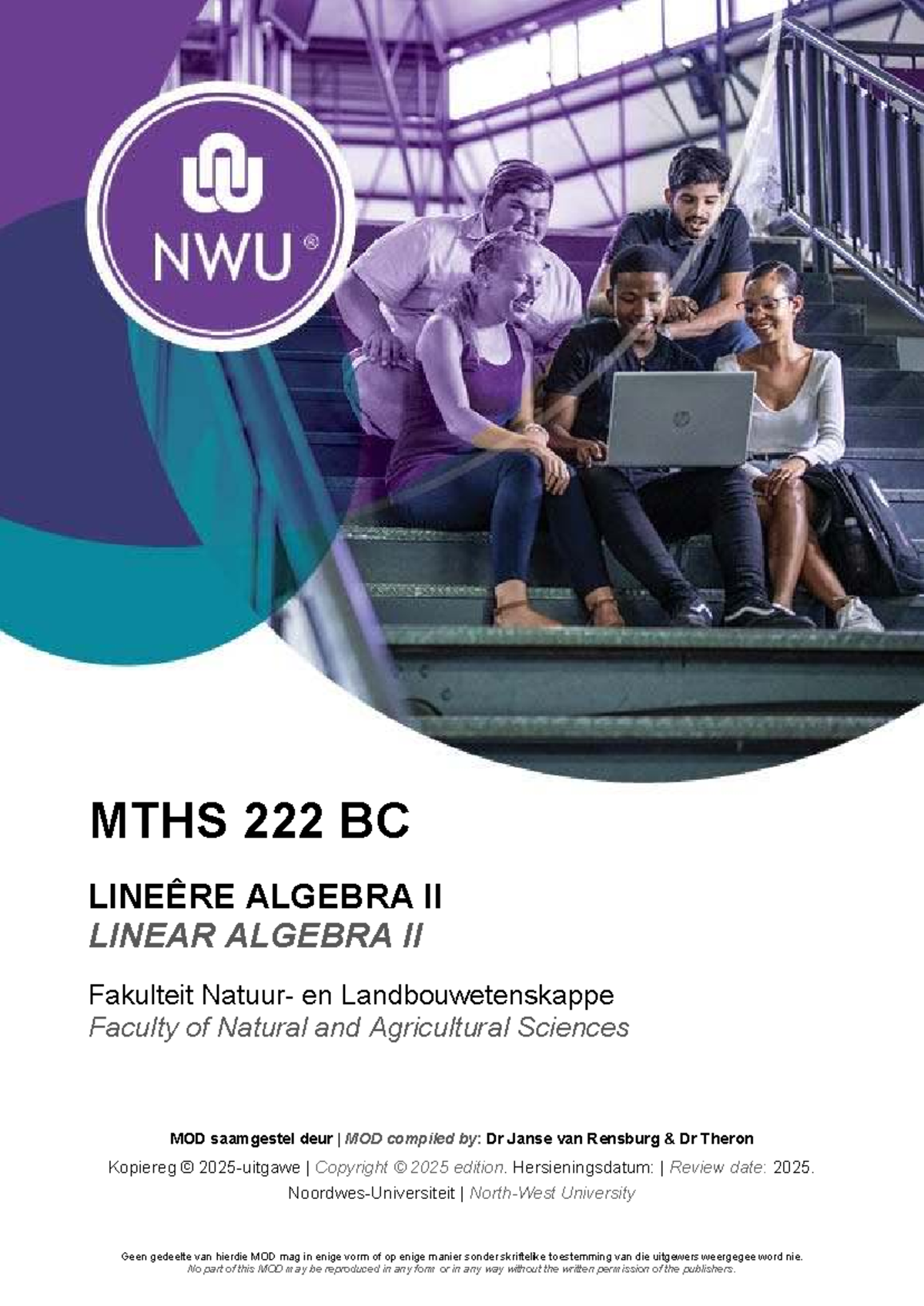 MTHS 222: Linear Algebra II Study Guide and Module Overview - Studocu