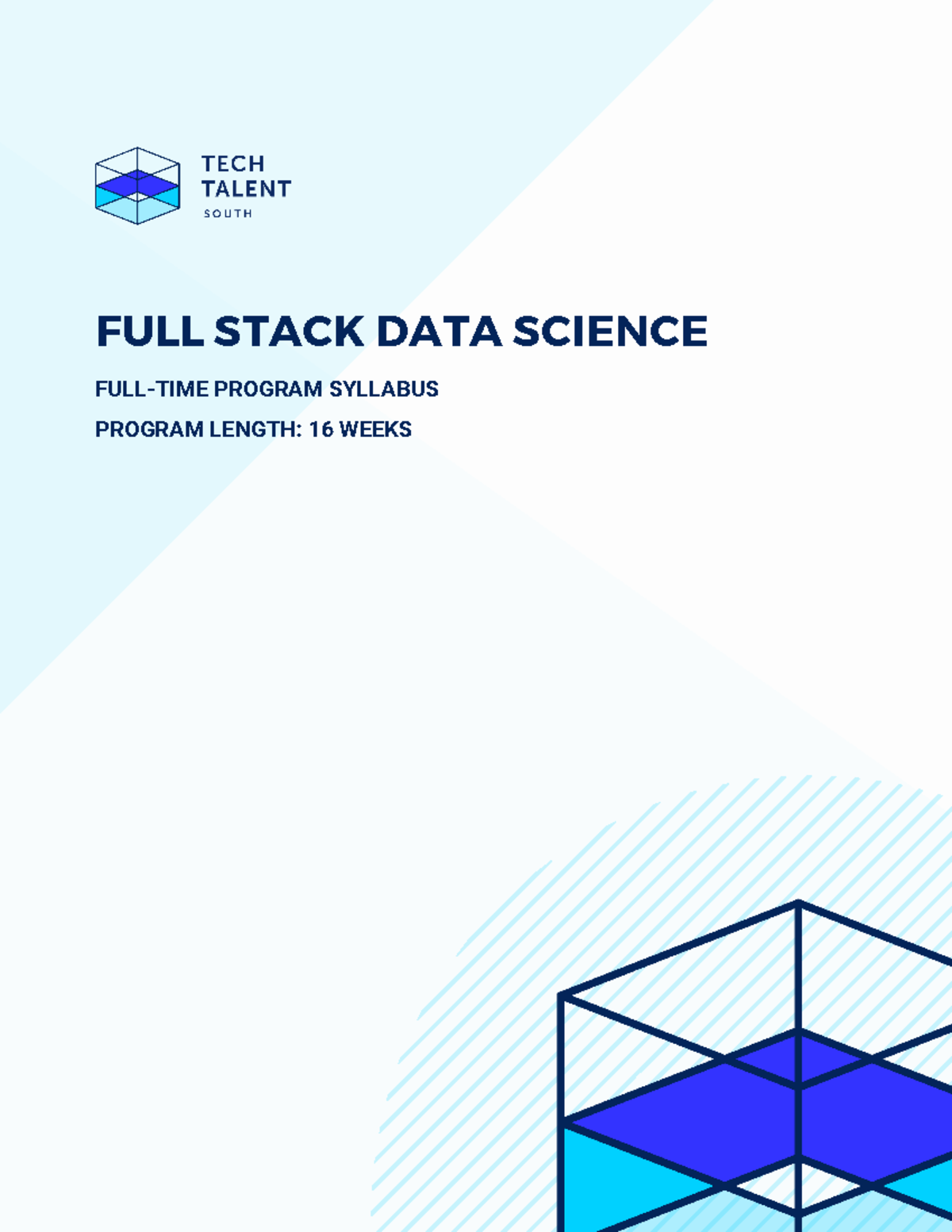 Data Science Track Syllabus - FULL-TIME PROGRAM SYLLABUS PROGRAM LENGTH ...