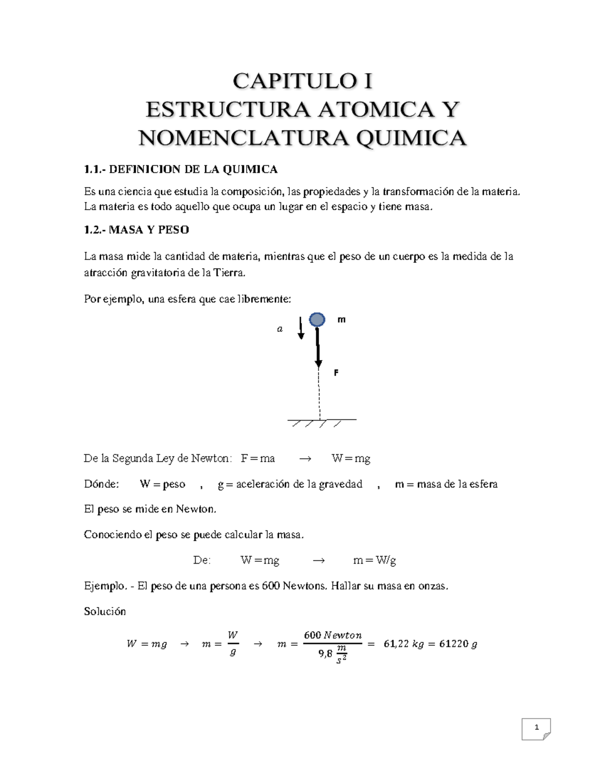 QMC UPEA 2023 ING. SIS: Introducción a la Química y Conceptos Básicos ...