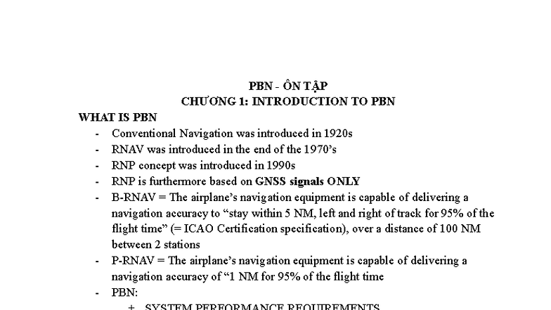 PBN ÔN TẬP CHƯƠNG 1: GIỚI THIỆU VỀ PBN VÀ CÁC YÊU CẦU HỆ THỐNG - Studocu