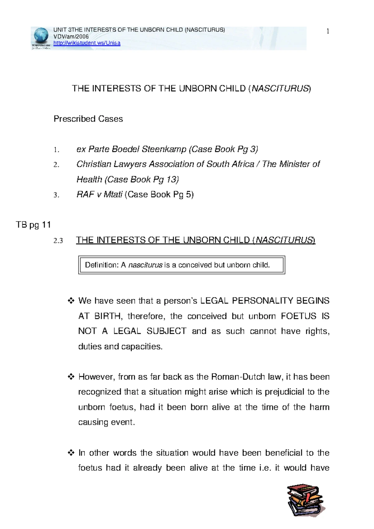 EX Parte Graham 1963 (4) SA 145 (D) cases about presumption of death ...