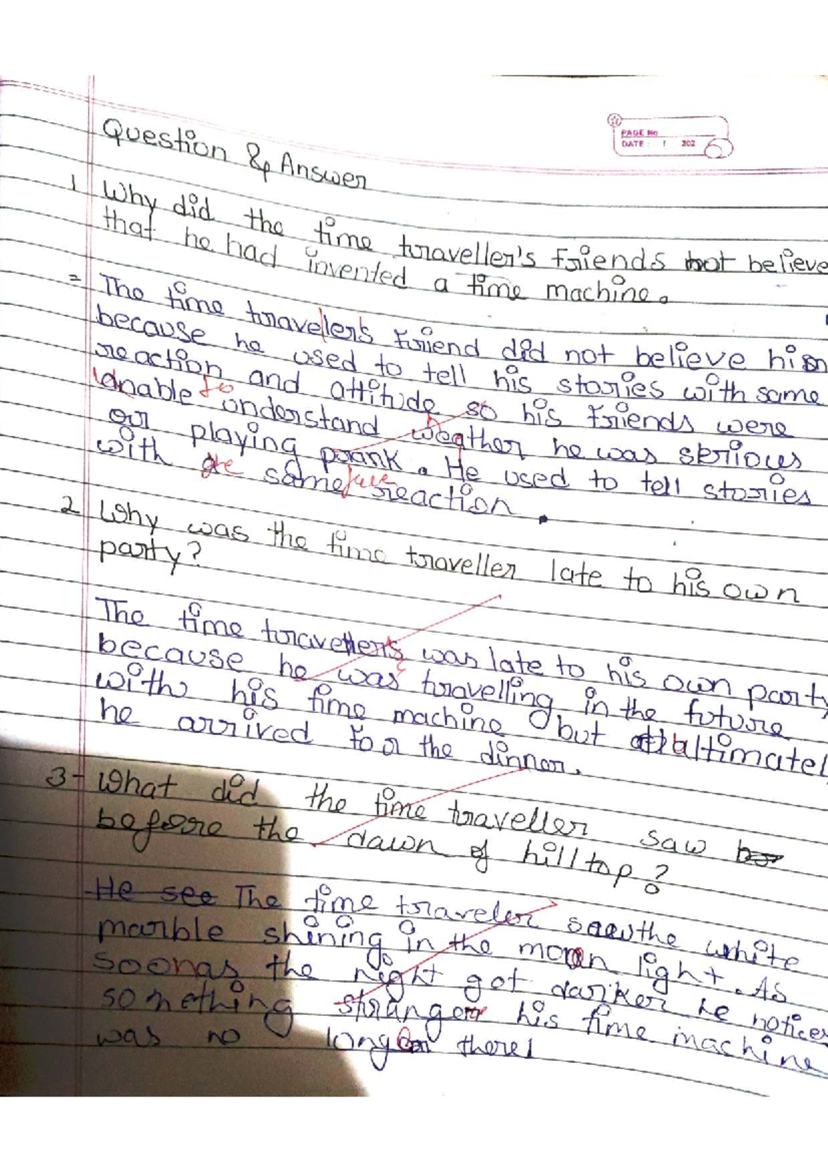 ENG 202 Essay Notes: Time Traveler's Adventures and Misunderstandings ...