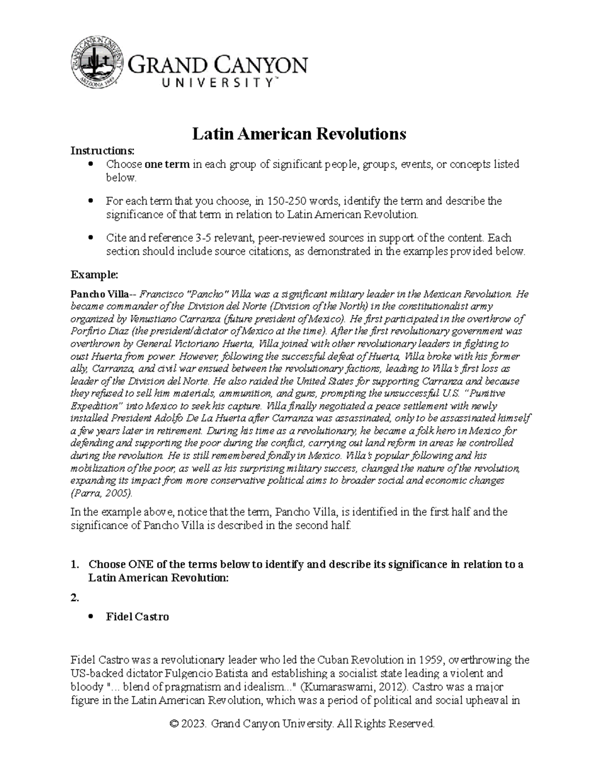 HIS 386 RS T6 Latin American Revolutions: Key Figures and Events ...