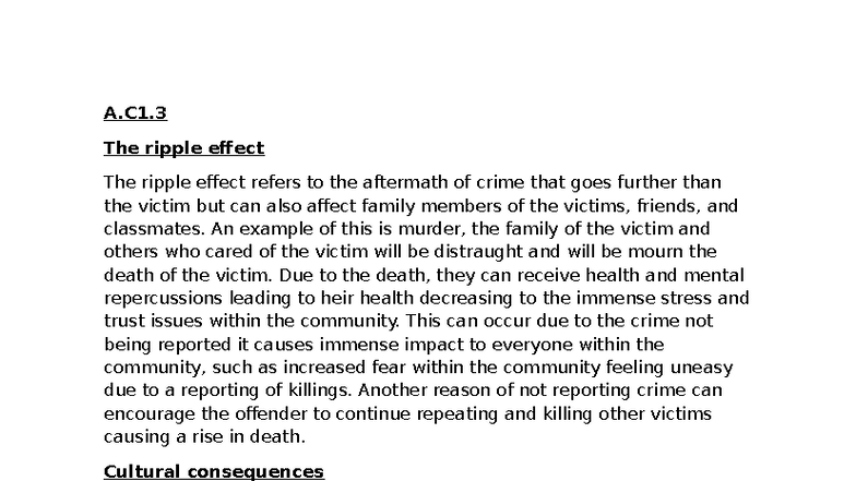 A.C1.3 The Ripple Effect: Impact of Crime on Communities and Victims ...