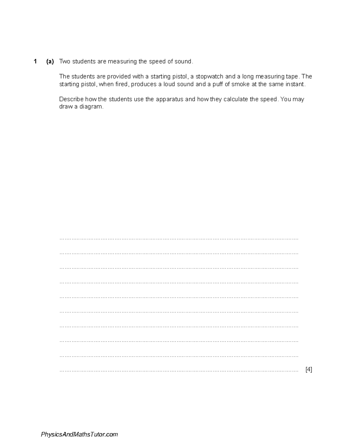 Physics 101: Sound Measurement and Wave Properties Worksheet - Studocu