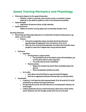 Plyometric and Speed Training Program Design and Technique - During ...