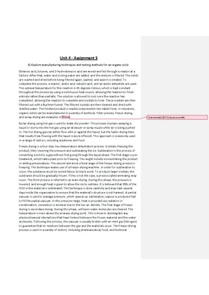 Assignment 4.1 Learning aim A - Unit 4: Laboratory Techniques and their ...