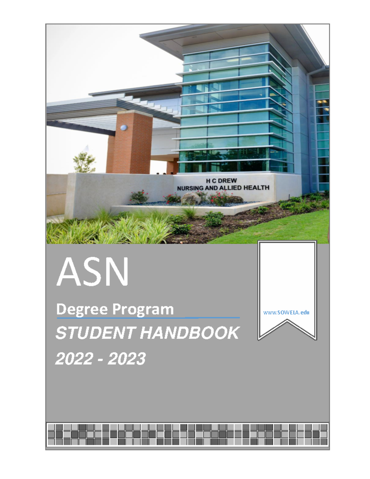 SOWELA ASN Student Handbook 2022-2023: Essential Info for Nursing ...