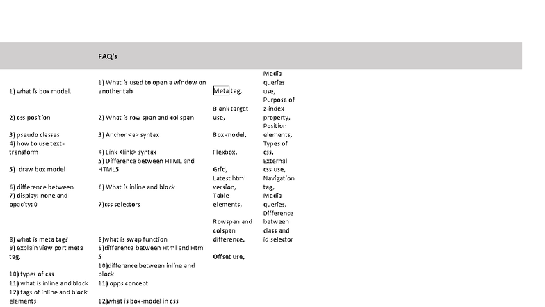 CSS & HTML Concepts: Comprehensive Study Guide for Web Development ...