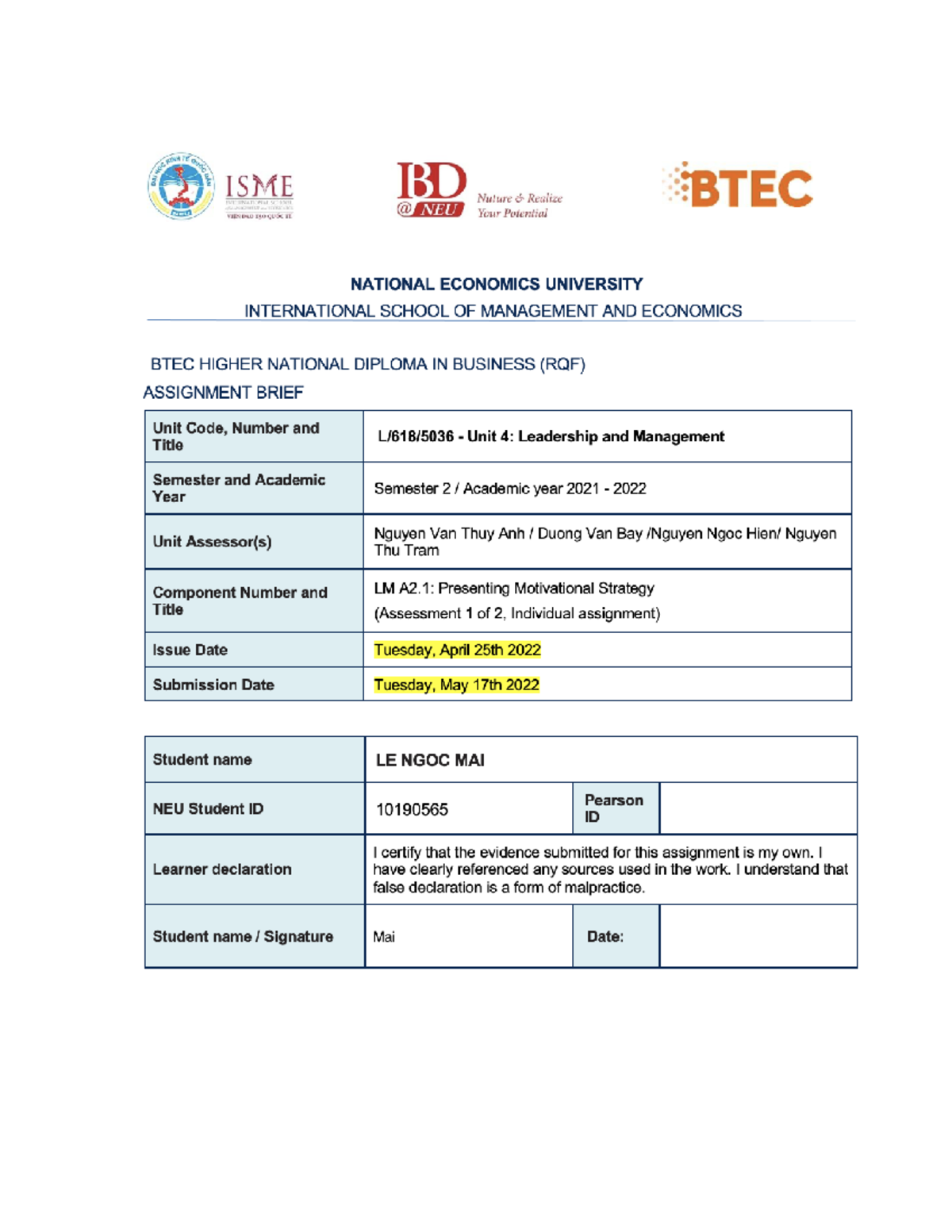 10190565 LM A2 - egfiowmlf - MAJOR FINDINGS I. Motivational strategy Motivational theories and ...