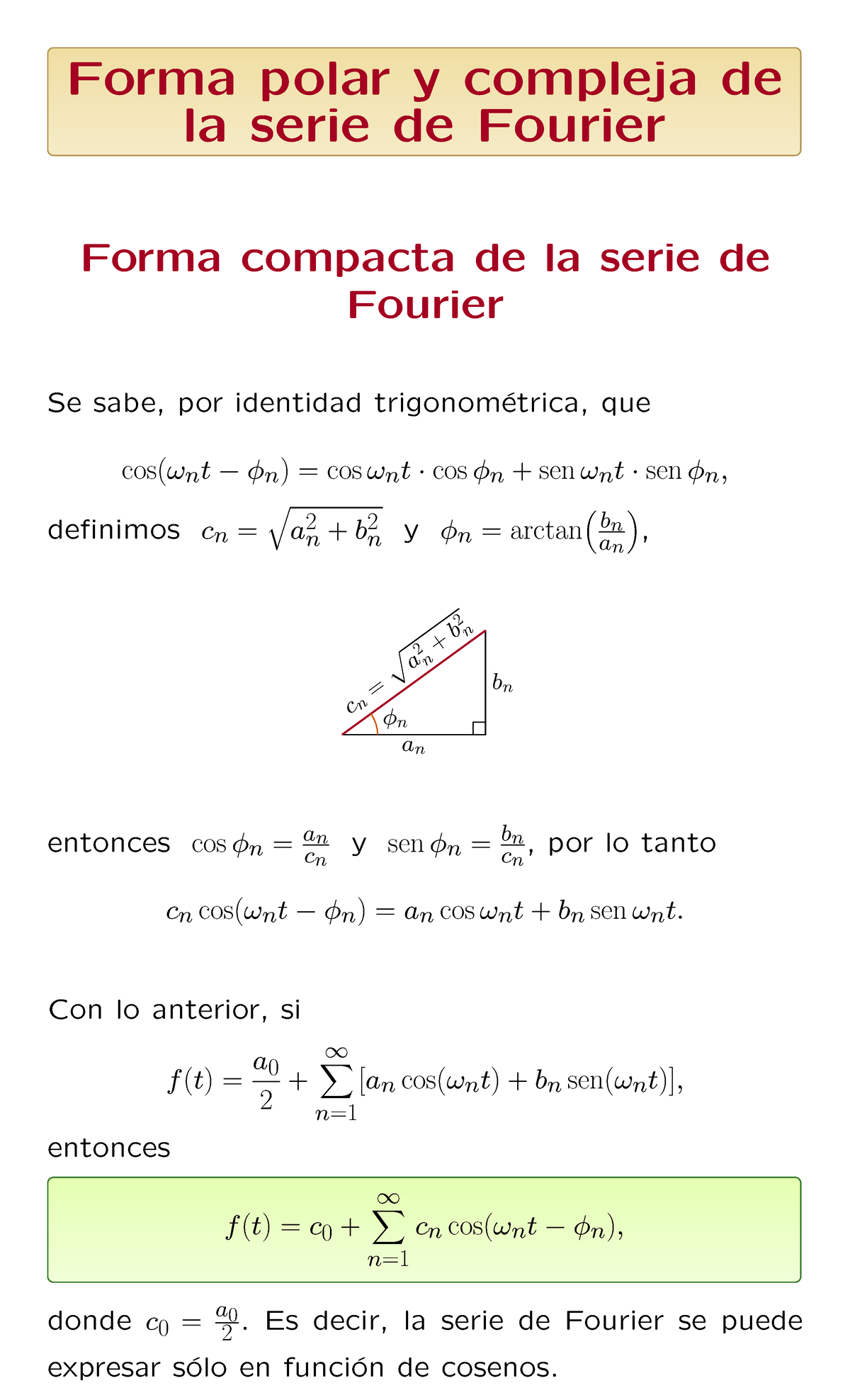 Ejercicios de Forma Compleja: Serie de Fourier y Números Complejos ...