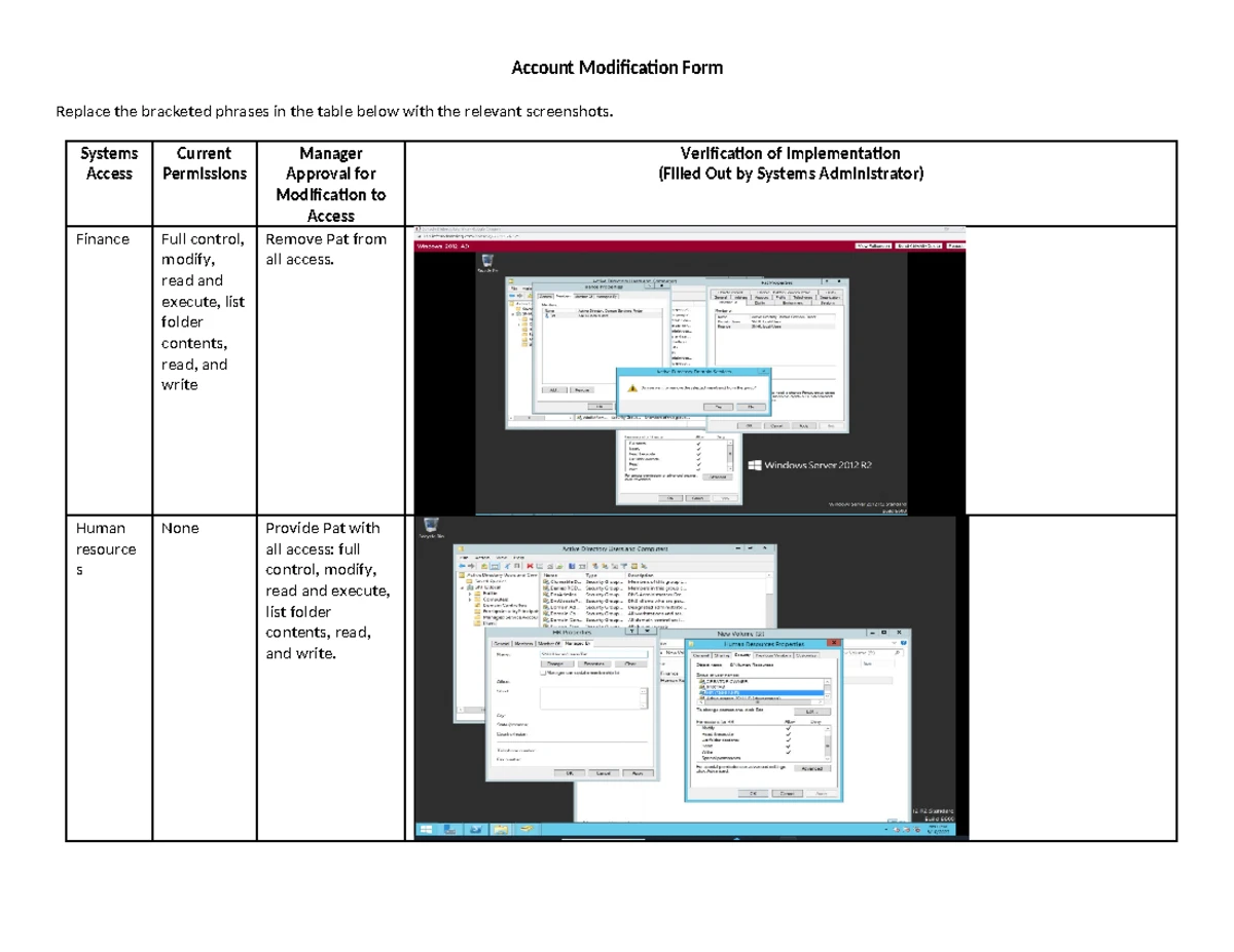 CYB 230 Module 5 Lab: Filesystem Quotas & Active Directory Tasks - Studocu