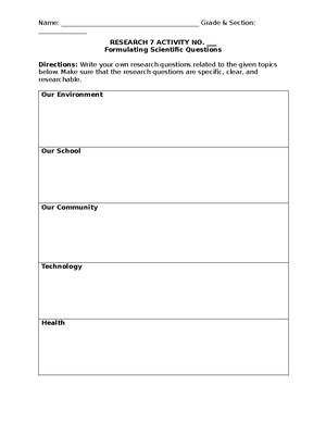 Parts of Quantitative Research - Parts of Quantitative Research CHAPTER ...