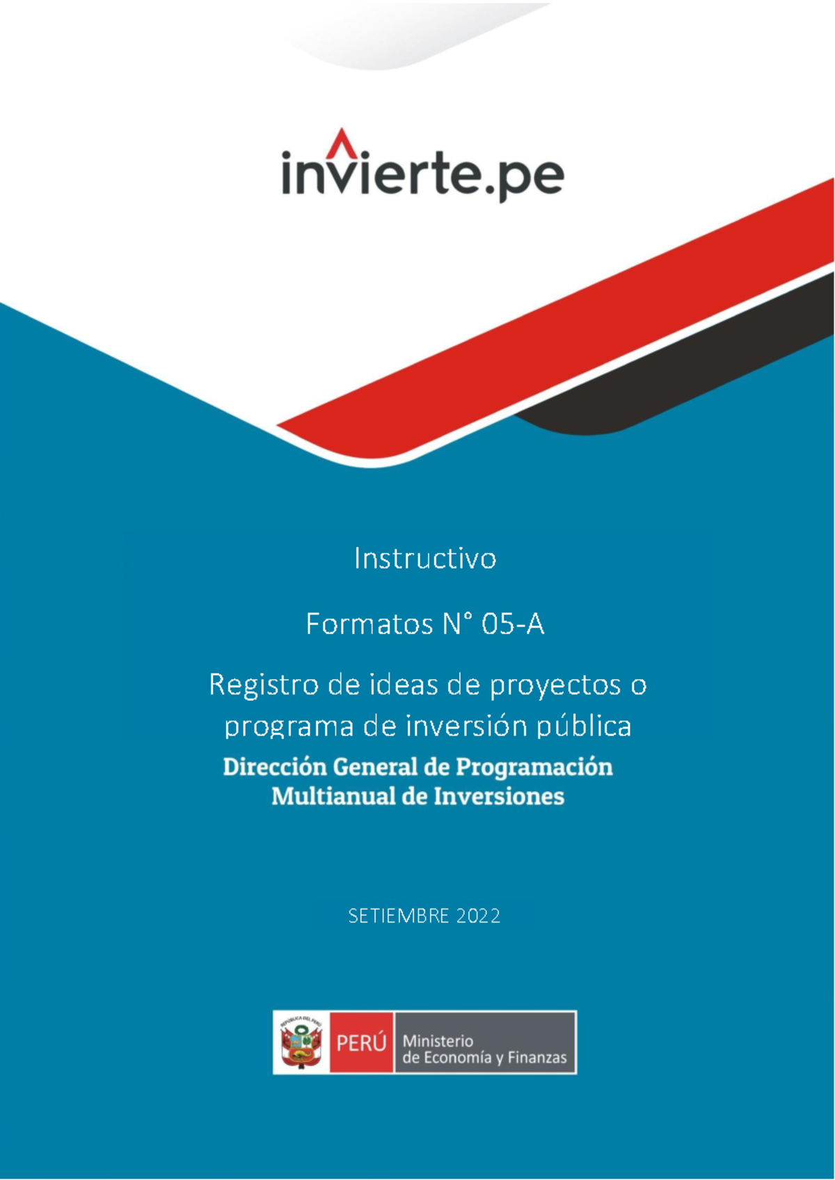 Instructivo para el Registro de Ideas de Inversión - Formato N° 05-A - Studocu