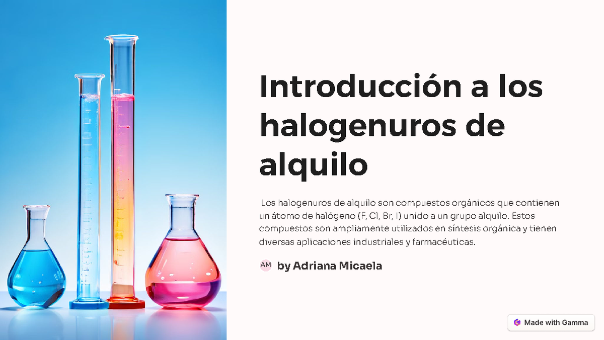 Introducción a los halogenuros de alquilo: Estructura y síntesis - Studocu
