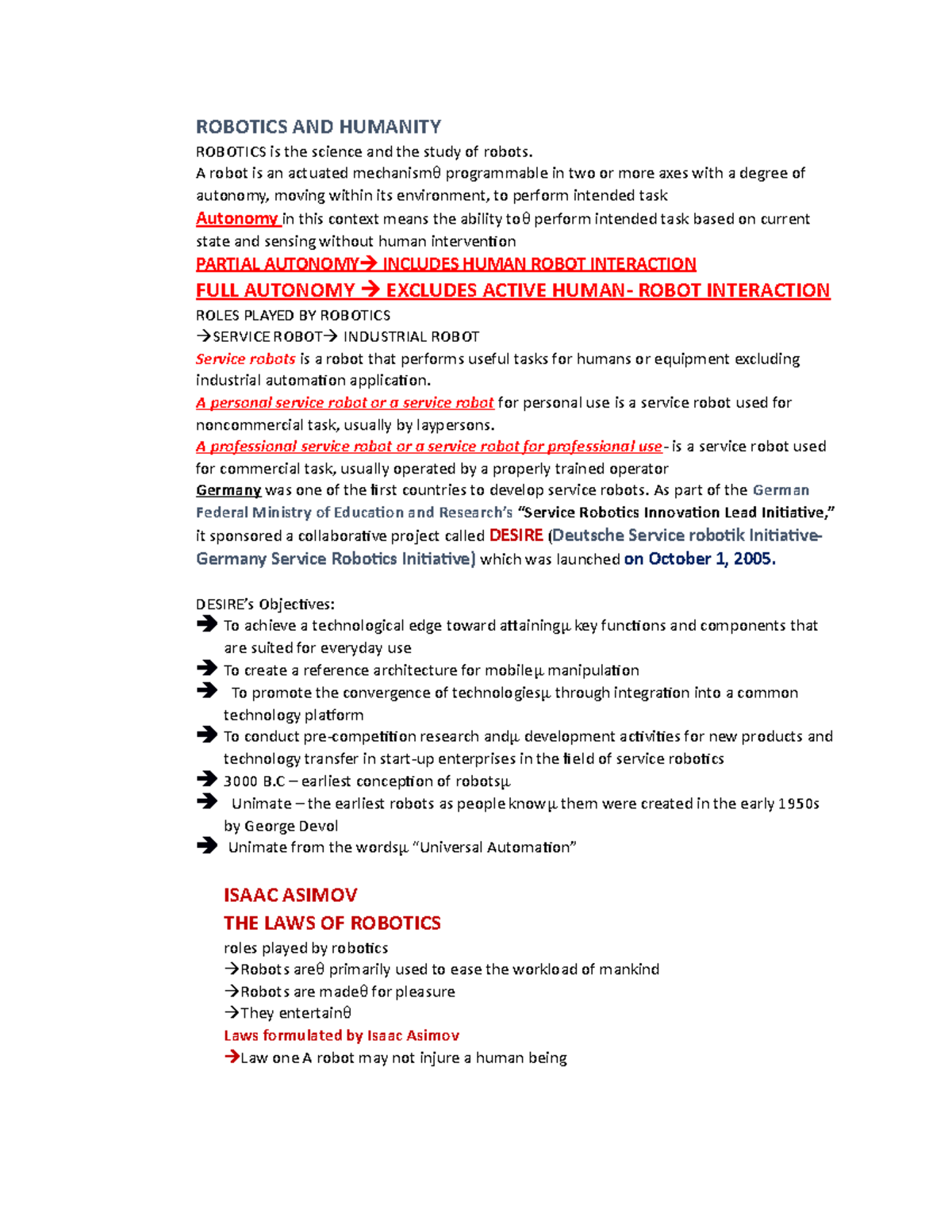 Robotics and Humanity: Exploring STS031 Ethics and Autonomy Issues ...