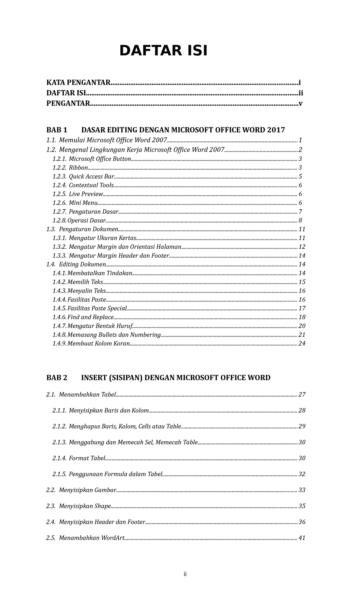 Editing Techniques with Microsoft Office Word 2007 - MITA ULI 219410011 ...