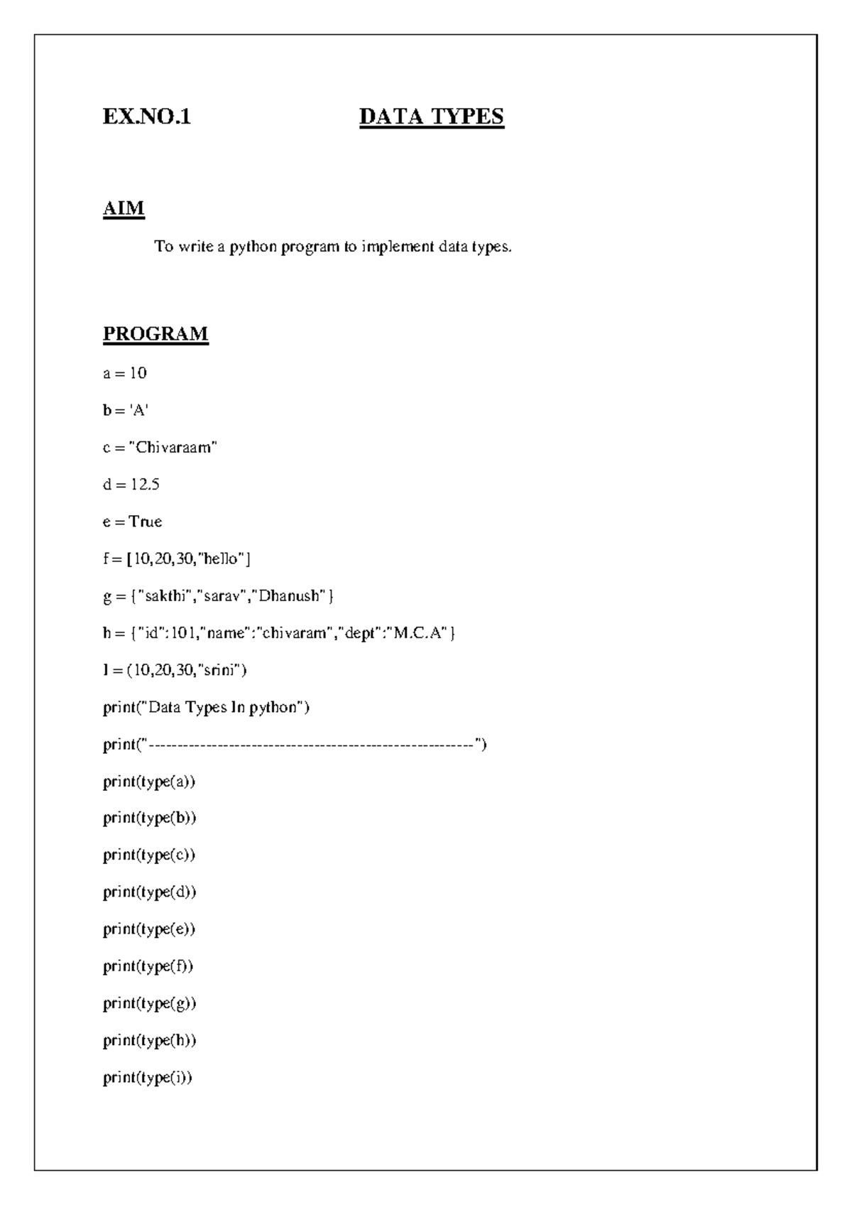Python Data Types & Operations - Prep Notes for CS101 - Studocu
