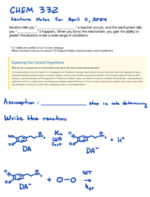 Chem 332 Exam 4 problem set key - © 2020 Department of Chemistry, University of Illinois. All ...