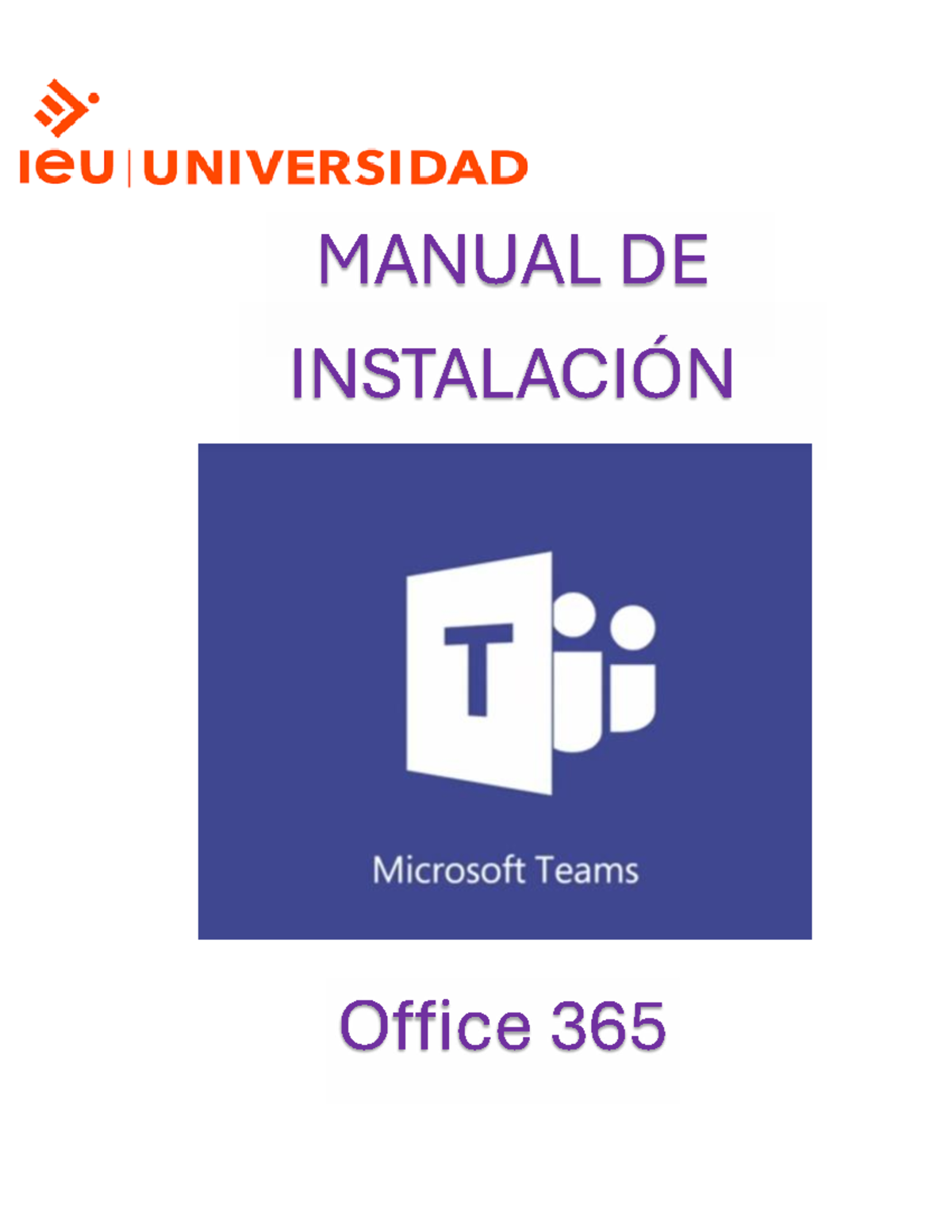 Manual de Instalación de Microsoft Teams para Office 365 - Studocu