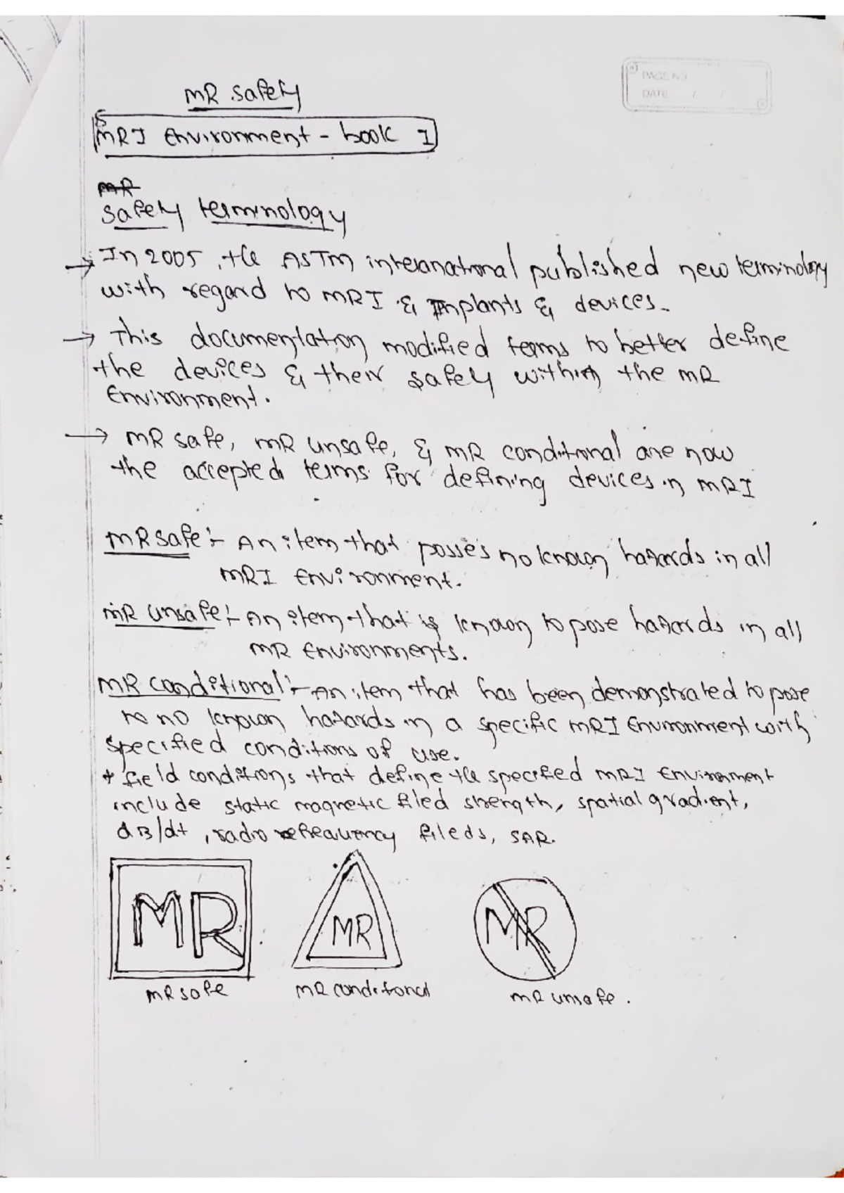 MRI Safety Guidelines and Terminology: Understanding MR Conditions ...