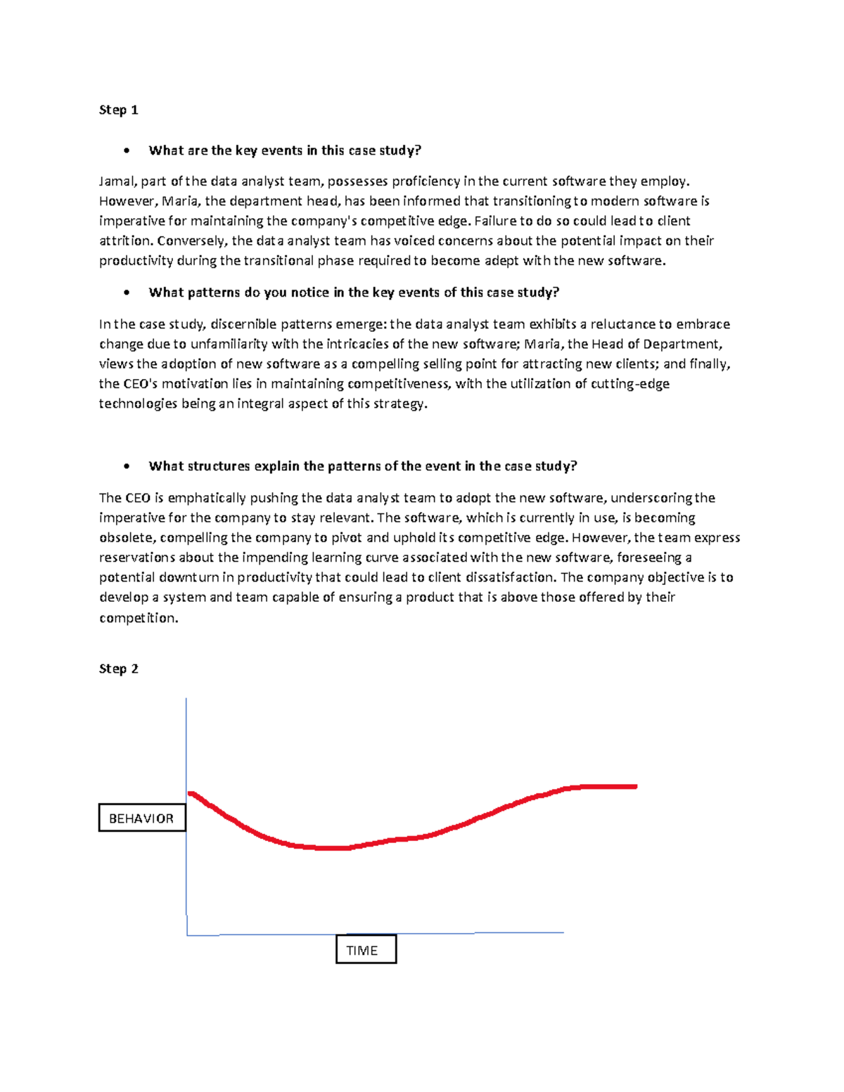 Task 3 Four-Step Tool: Analyzing Software Transition Challenges - Studocu